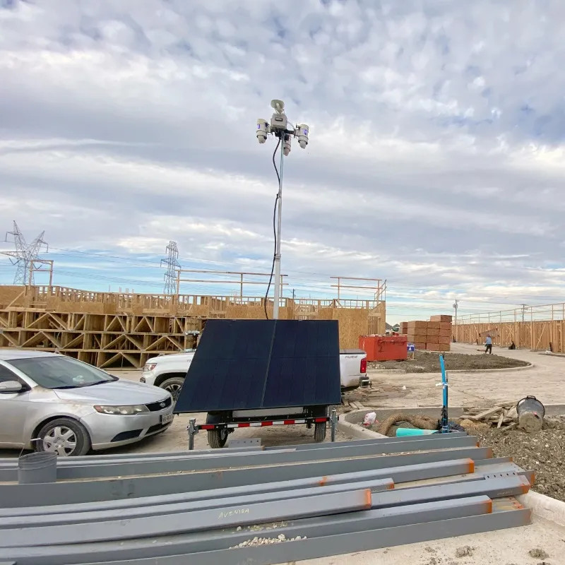 Construction Jobsite Cameras & Solar Surveillance Trailers | WCCTV